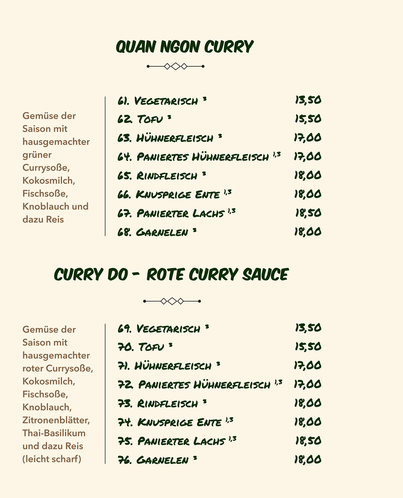 Menu - Quan Ngon