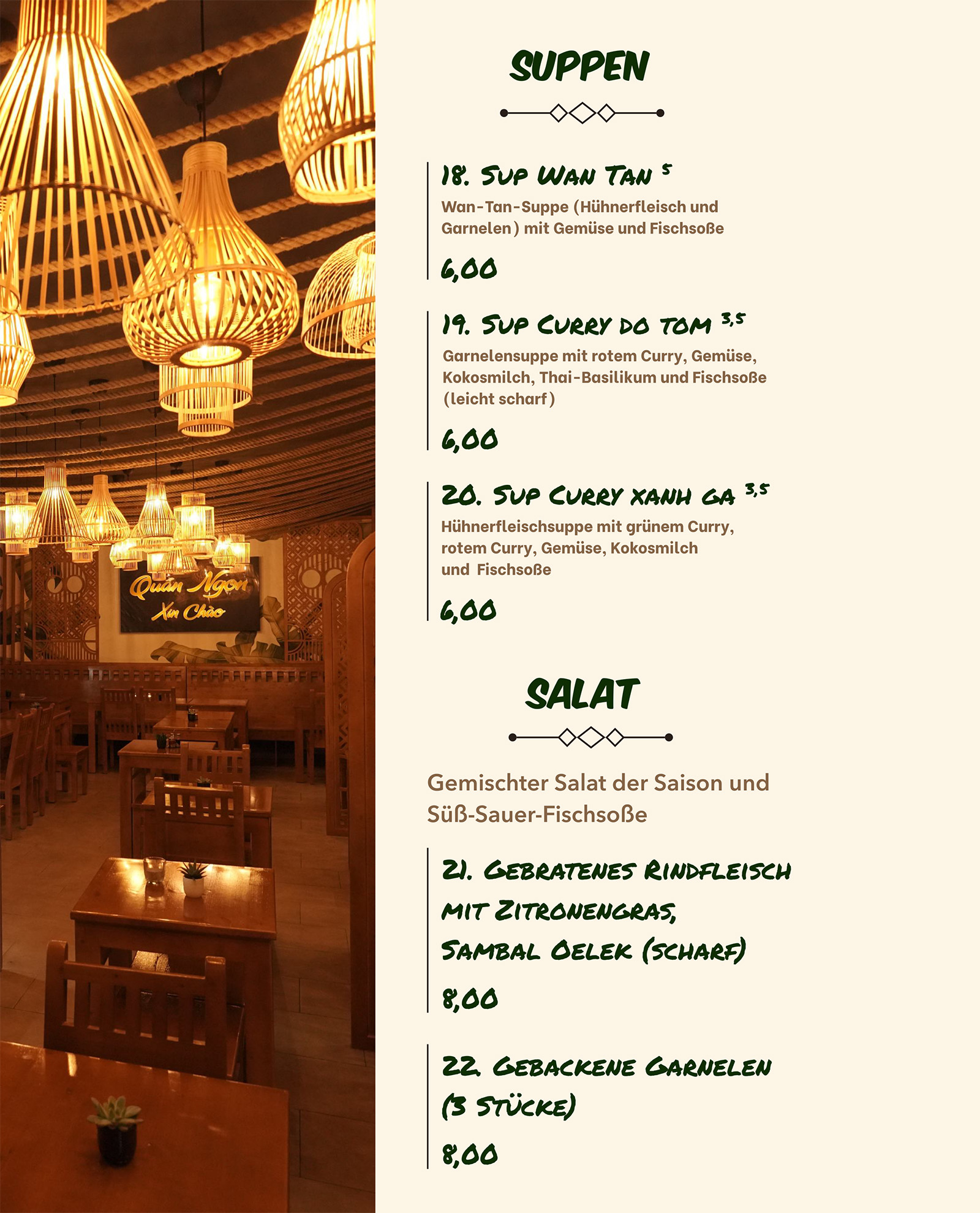 Menu - Quan Ngon